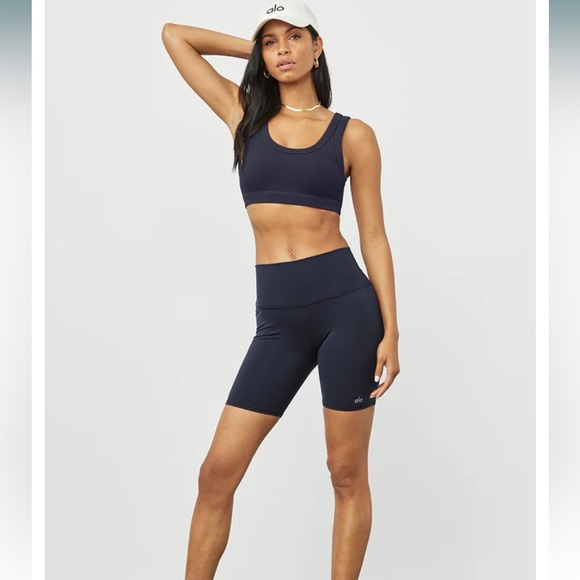 ALO Yoga | Intimates & Sleepwear | Alo Yoga Wellness Bra In True Navy ...